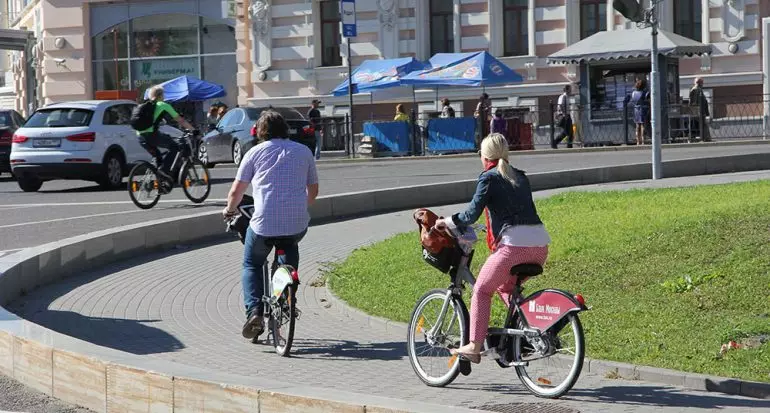 A bicicleta ao sabor de Moscou