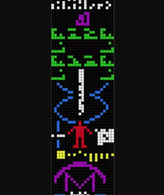 arecibo message drawing