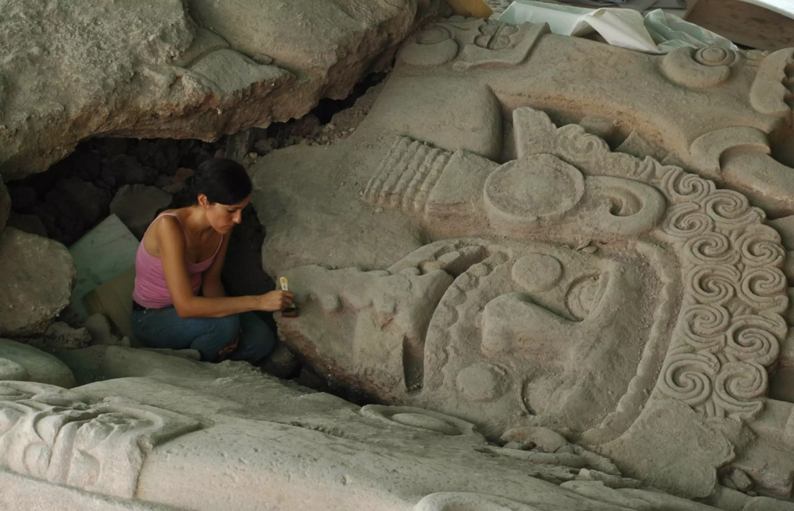 ສະເຫນີ Templo Mayor Mexico City