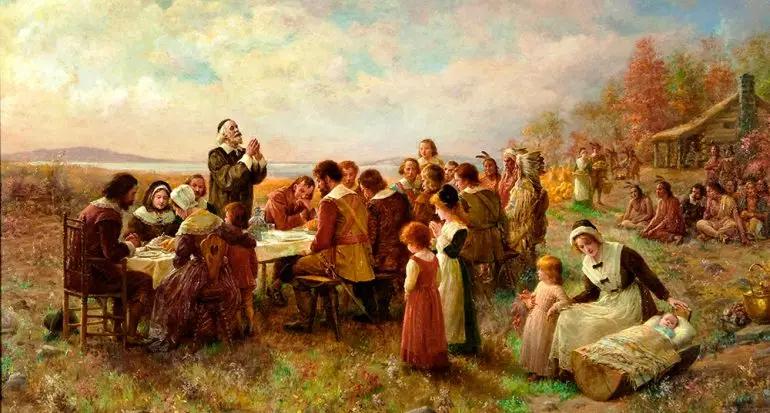 Hvordan blev Thanksgiving-ferien født i USA?