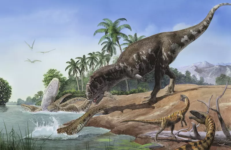 Ze ontdekken een vreemde dinosaurus met kleine armpjes in Argentinië