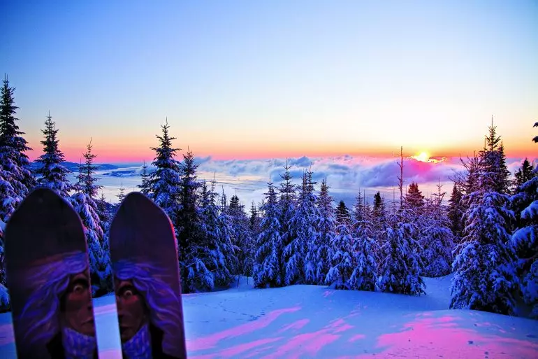 Una fabbrica di neve in Quebec