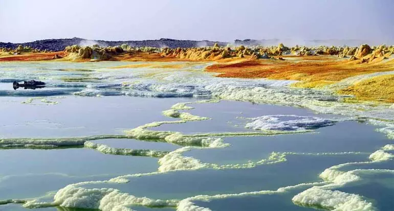 Werken in de zoutmijnen van Ethiopië