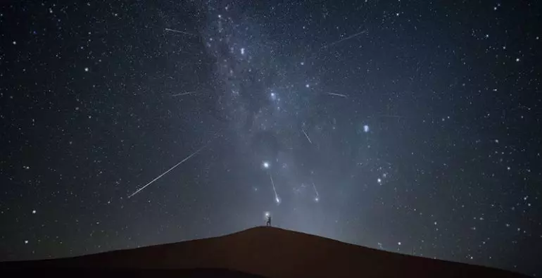 Geminids Draconids Meteor Lietus Geminids