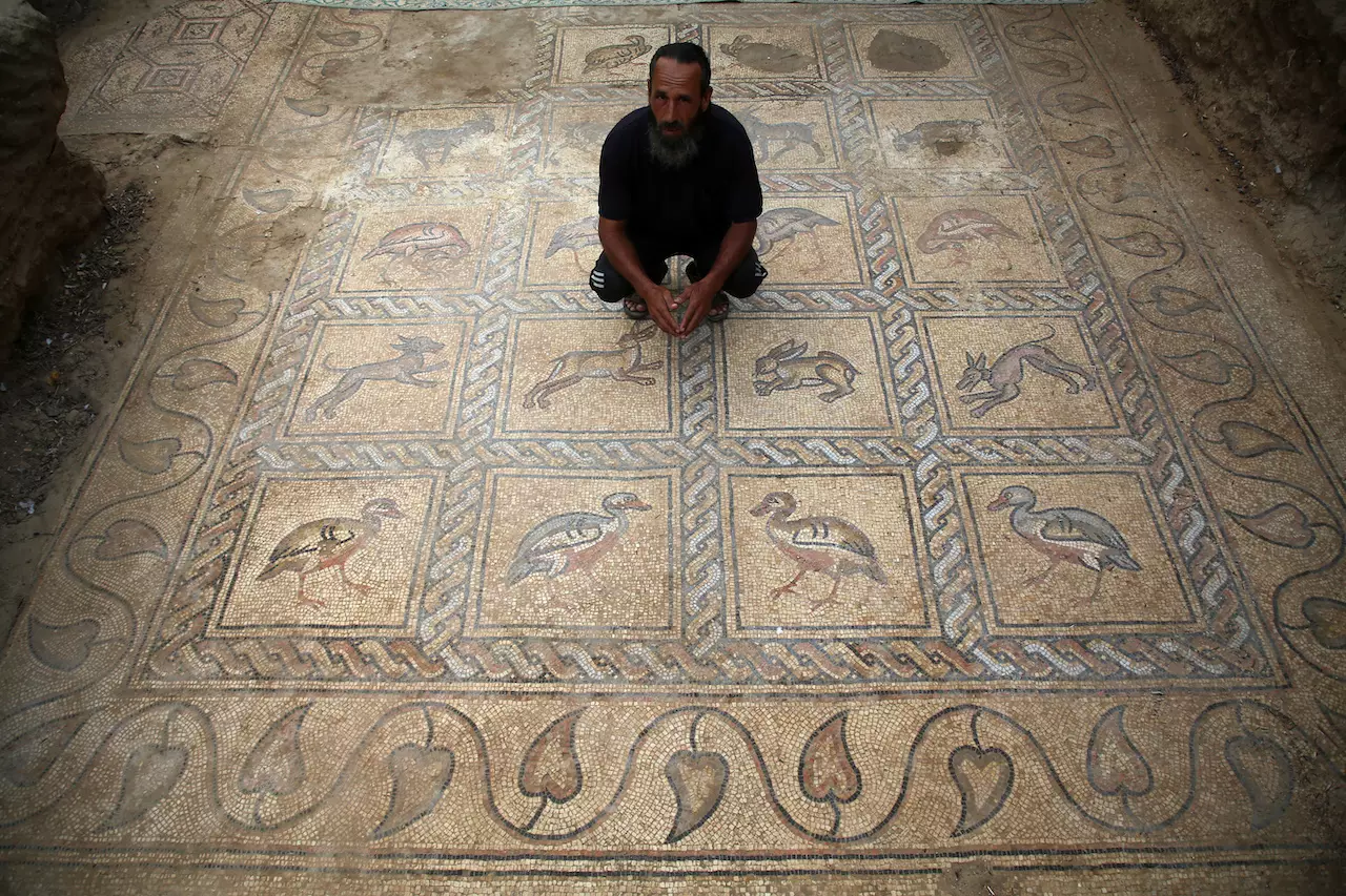 Rímske mozaiky nájdené v Palestíne