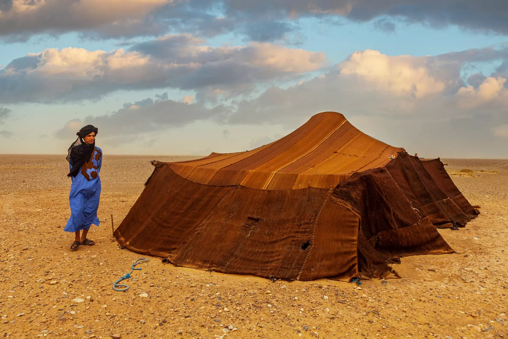 Beduínske tábory v púšti
