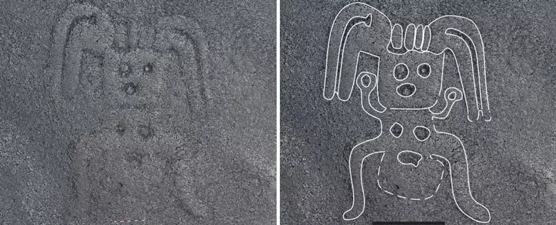 Geoglyph of a humanoid