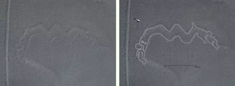 Geoglyph of a Nazca oray