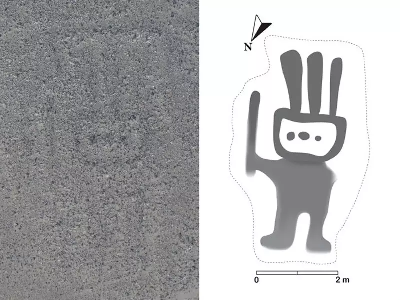 Geoglyph of a humanoid