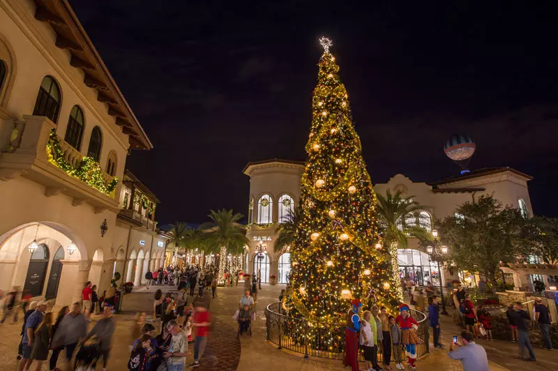 Nadolig yn Walt Disney World.