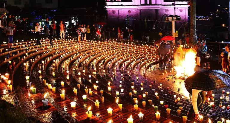 Testemuña a Noite das Velas en Colombia