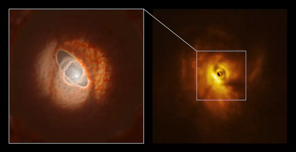 Astronomers ntseeg tias lawv tau tshawb pom lub ntiaj teb txawv txawv qhov loj ntawm Jupiter uas orbits peb hnub qub 8202_2