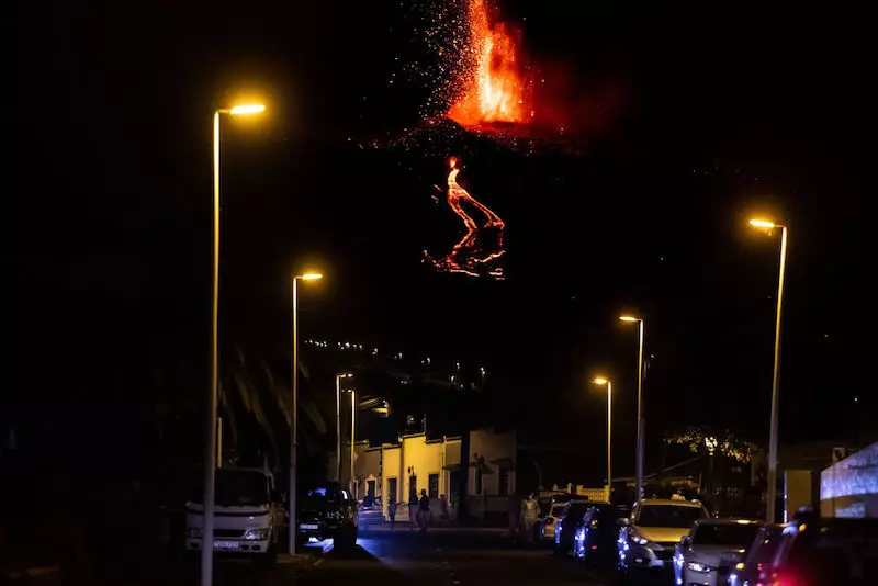 Anidride solforosa del vulcano La Palma