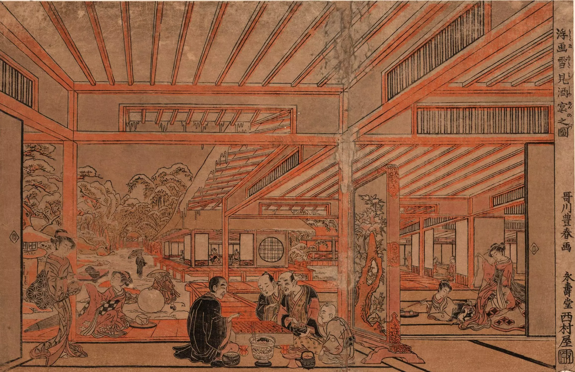 Utagawa Tea Ceremony၊ Toyoharu၊ 1735-1814