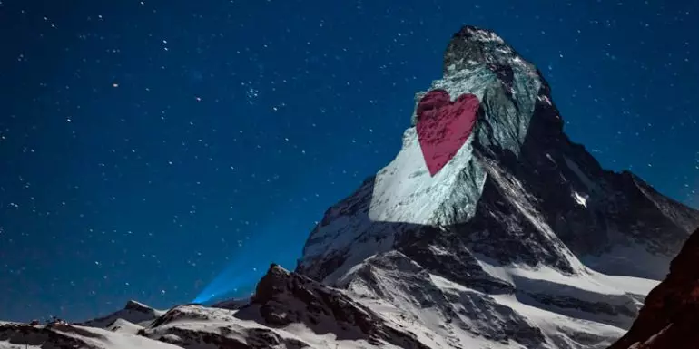 Zermatt สวิตเซอร์แลนด์ Matterhorn Matterhorn ภูเขาข้อความ