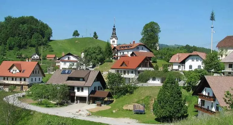 Een biologisch restaurant in de natuur in Slovenië